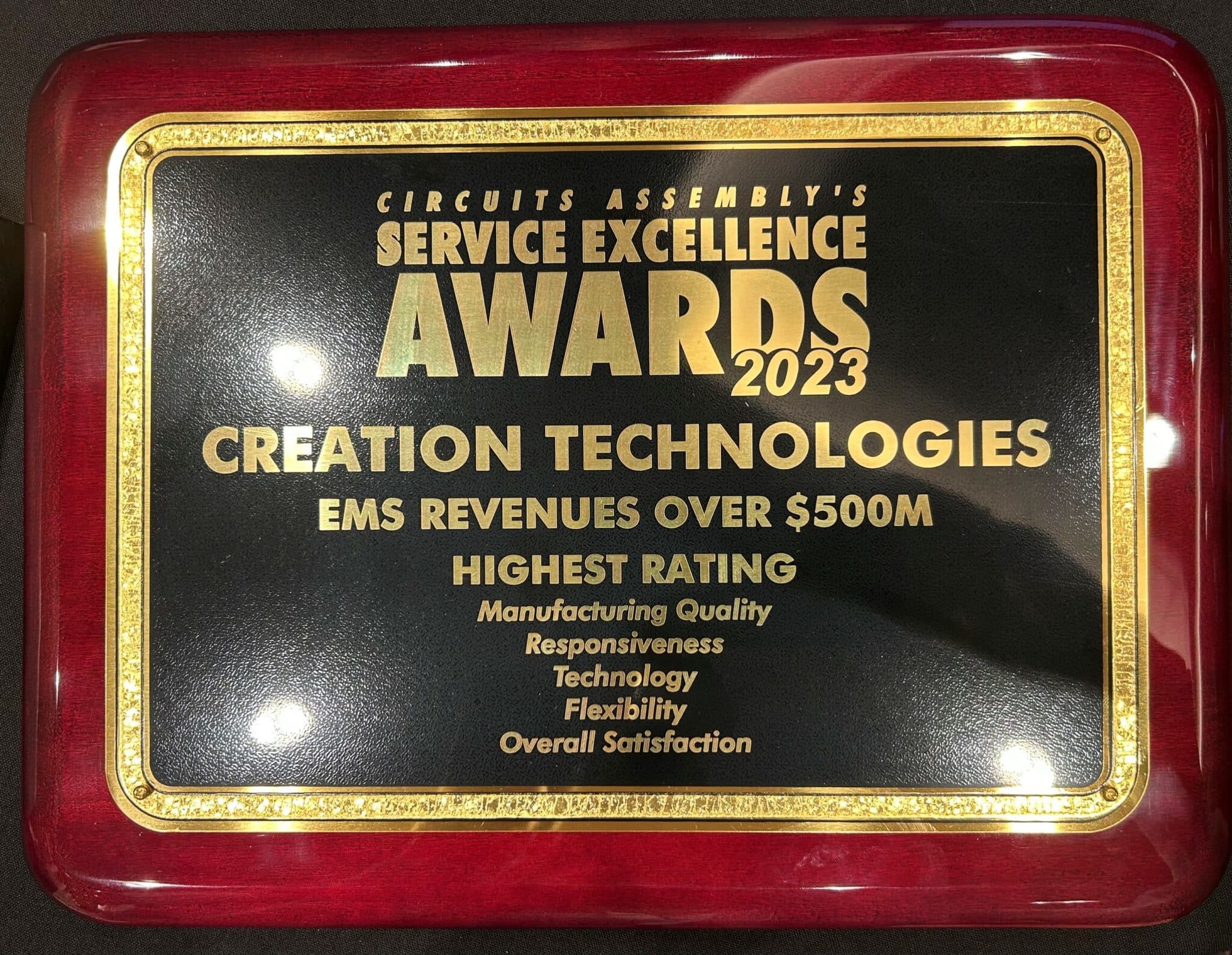 Creation Technologies Celebrates 9th Consecutive Service Excellence ...